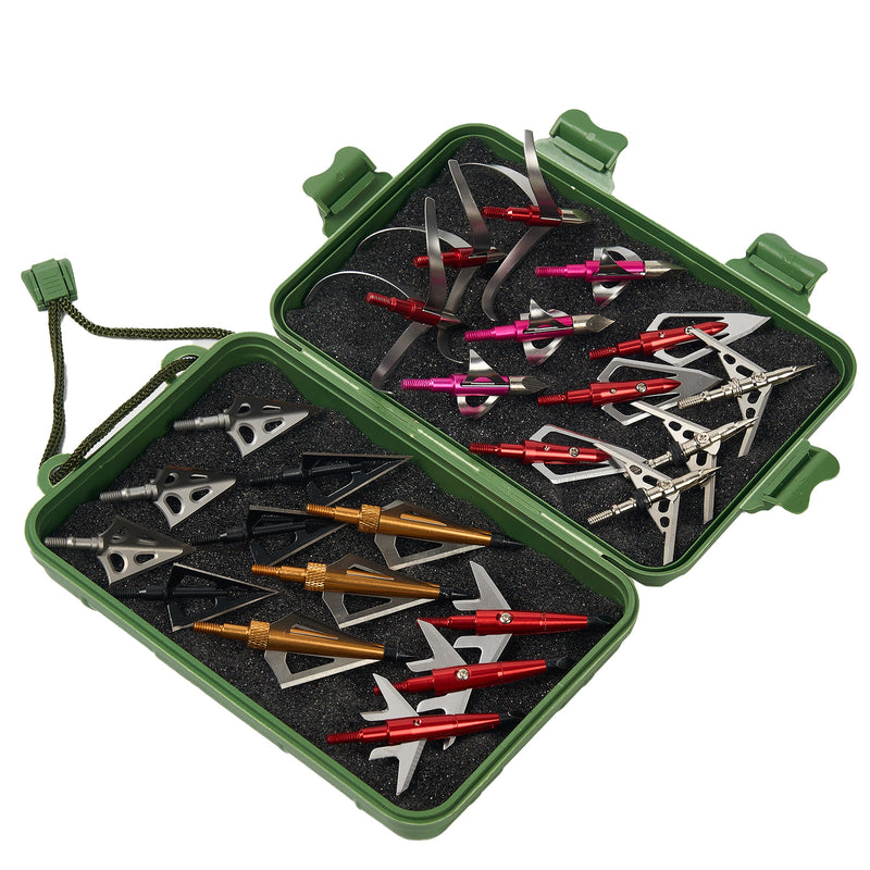 Green Archery Arrowhead Broadhead Box Plastic PVC – CA.HuntingDoor.com