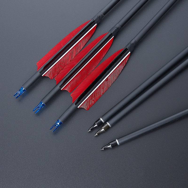 62" TopArchery Recurve Bow 6 Arrows Set Adult Youth Beginner Wooden Ri ...