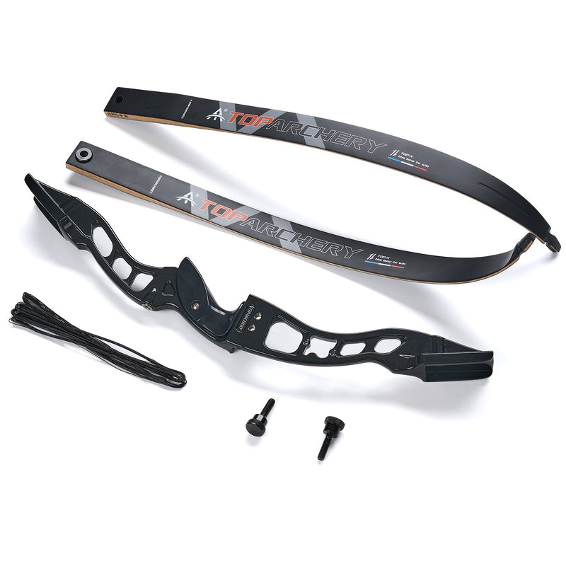 66" 20-40lbs Archery Takedown Recurve RH Bow Competition Training Targ ...