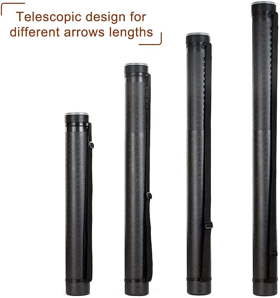 Huntingdoor Archery Arrow Tubes Telescopic Holder Back Quiver Case Car ...